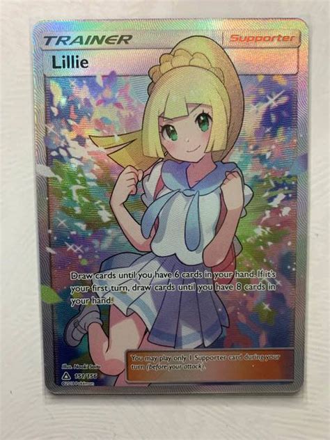 Pokemon Tcg Lillie 151156 Waifu Ultra Rare Full Art Trainer Ultra