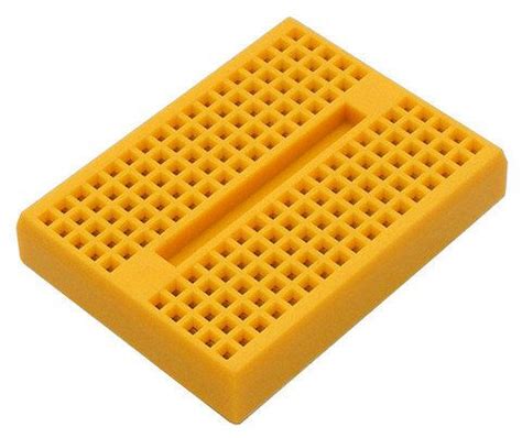 Protoboard pontos Amarelo Baú da Eletrônica Baú da Eletrônica Componentes Eletrônicos