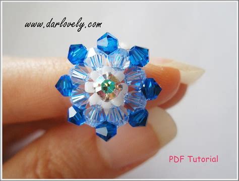 Monte Blue Flower Ring Rg089 Craftsy Ring Tutorial Tutorial