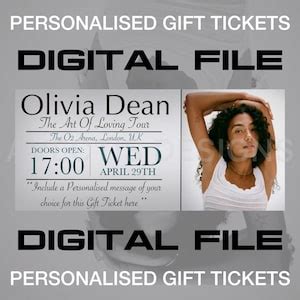 Concert Ticket Olivia Dean Etsy