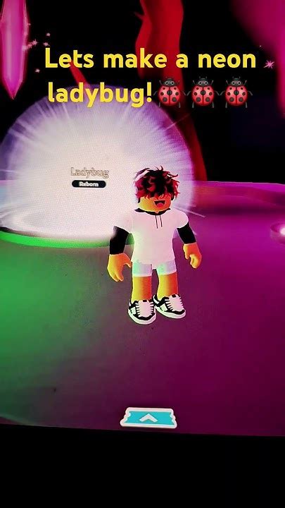 Lets Make A Neon Ladybug In Adopt Me 🐞🐞🐞 Adoptme Roblox Cute Youtube