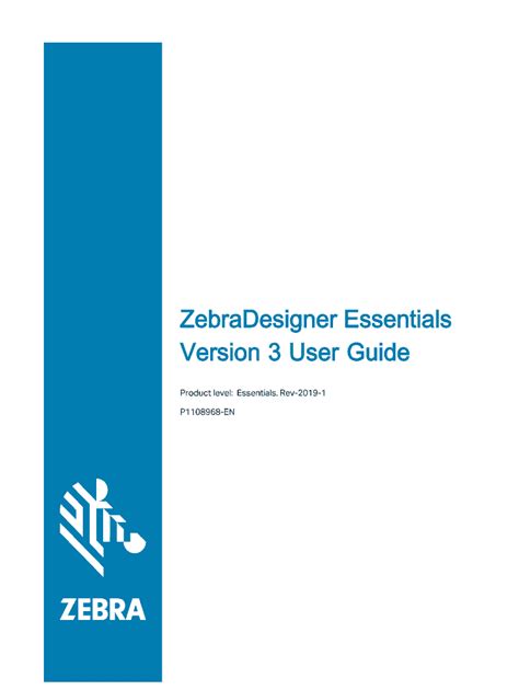 Fillable Online Zebradesigner Version 3 User Guide P1108968 En Fax