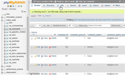 Connect Using Sql Tabs Bastanames