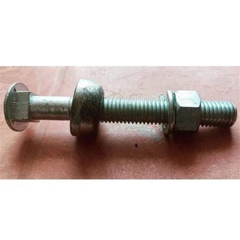 Threaded Polished Mild Steel Nut Bolt Washer Set Grade En9 Hexagonal