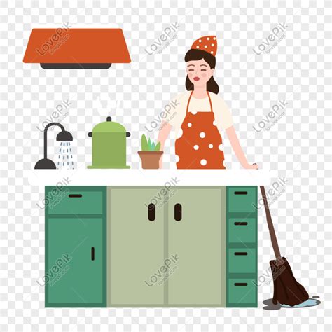 Cleaning Kitchen Clip Art