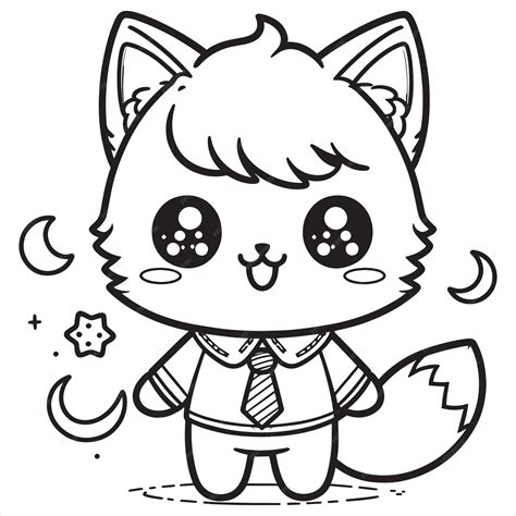 Caracteres Para Colorear De Kawaii Caricaturas Para Colorear Del Anime