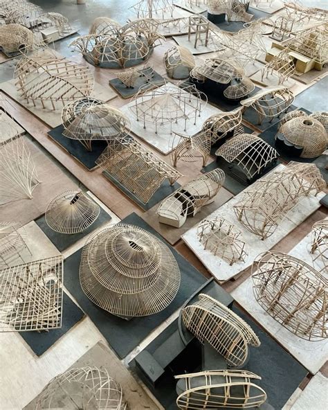Bamboo Small Scale Models Concept Models Architecture Conceptual Architecture Architecture