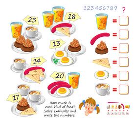 Mathematical Logic Puzzle Game For Smartest Vector Image