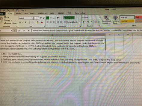 Solved Week 7 Excel Home File Insert Page Layout Formulas
