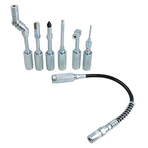 Manual Grease Gun Adaptor Adapter Kit Lube Accessory Hose Kit