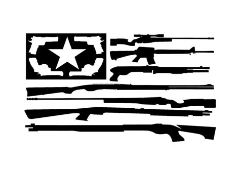 Rifle Flag Decal Flag Made Of Guns Gun Decal Flag Decal Etsy