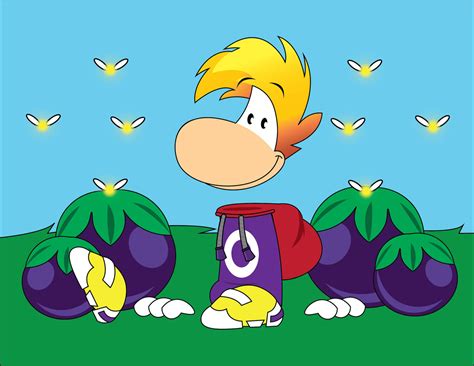 Rayman With Plums And Lums By Gemstonelover49 On Deviantart
