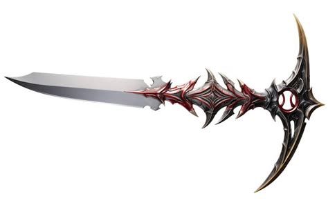 Premium Ai Image Historic War Glaive On White Background