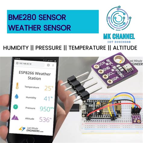 Bme280 Temperature Humidity And Atmospheric Pressure Sensor Module