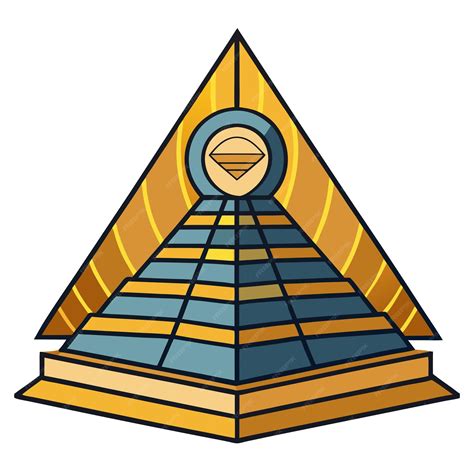Egyptian Pyramid Clipart Vector Art And Illustration Premium Ai