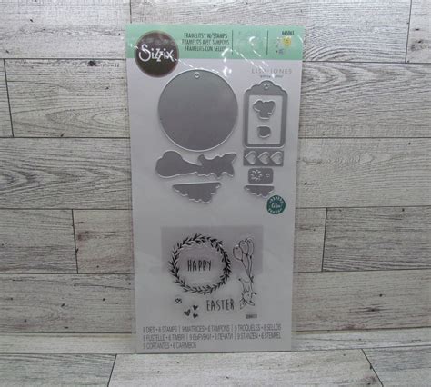 Sizzix Easter Fun Stamp And Dies Set Etsy