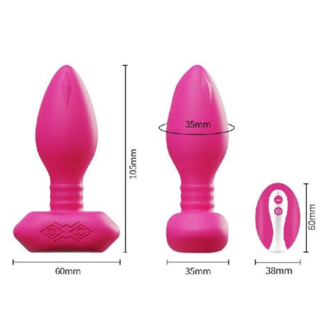 Silicone Vibrator Anal Plug Q408221 Chastitygo