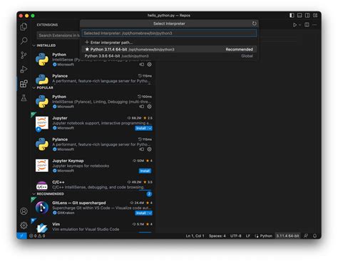 Guide Homebrew Python And Visual Studio Code On Mac