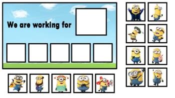 Minions Token Board 90 Reinforcers By Customized Resources Tpt