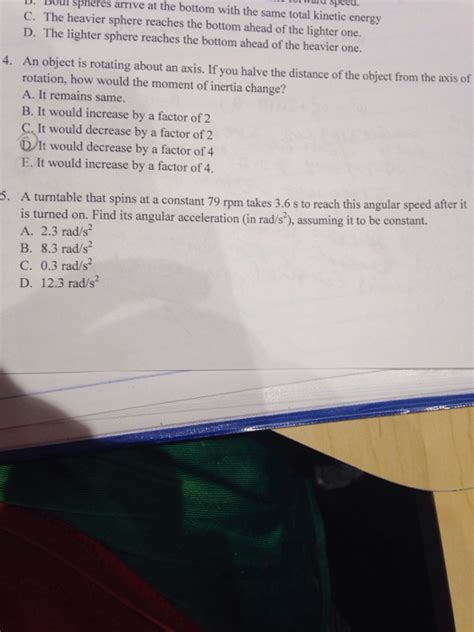 Solved An Object Is Rotating About An Axis If You Halve Chegg