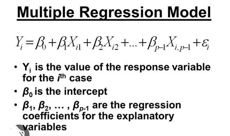 The Regression Coefficient Its Importance ~ Interpretation Of The