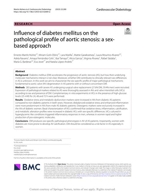 Pdf Influence Of Diabetes Mellitus On The Pathological Profile Of