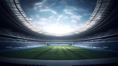 Elevated View Of A Football Stadium A Stunning 3d Render Depicting A