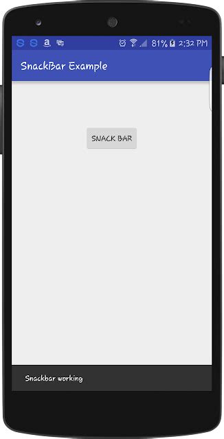 Snackbar In Android Material Design Next Generation Android