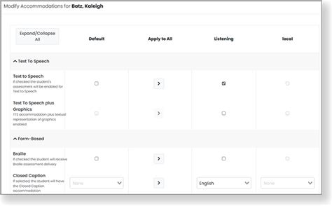 Assign Accommodations