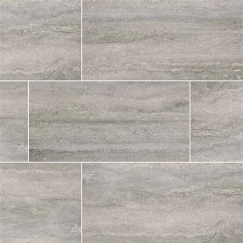 Veneto Gray 12x24 Matte Porcelain Stone Look Tile — Solidshape