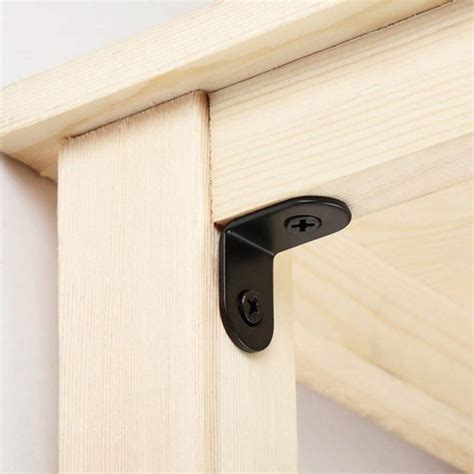 30 Pcs 20 X 20mm Corner Brace Right Angle Bracket Stainless Steel Black