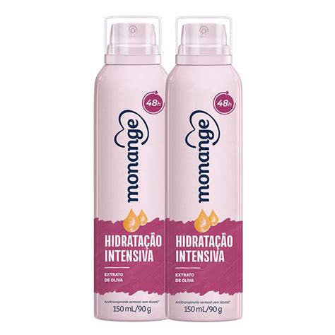 Desodorante Monange Hidratação Intensiva Extrato De Oliva Aerosol