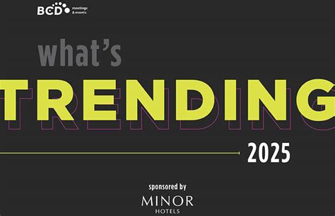 Bcd Meetings And Events Release 2025 Global Trends Report Conference News