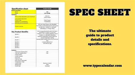 Free Printable Spec Sheet Templates Excel Pdf Word Fashion And Pdf