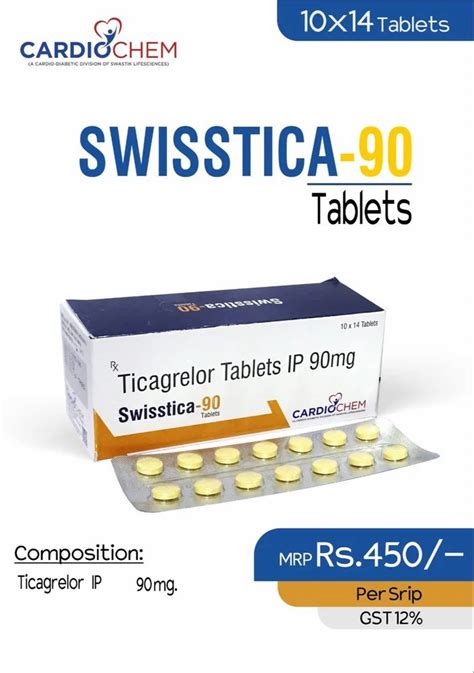 Ticagrelor Tablets Ip 90 Mg At ₹ 450stripe In Panchkula Id