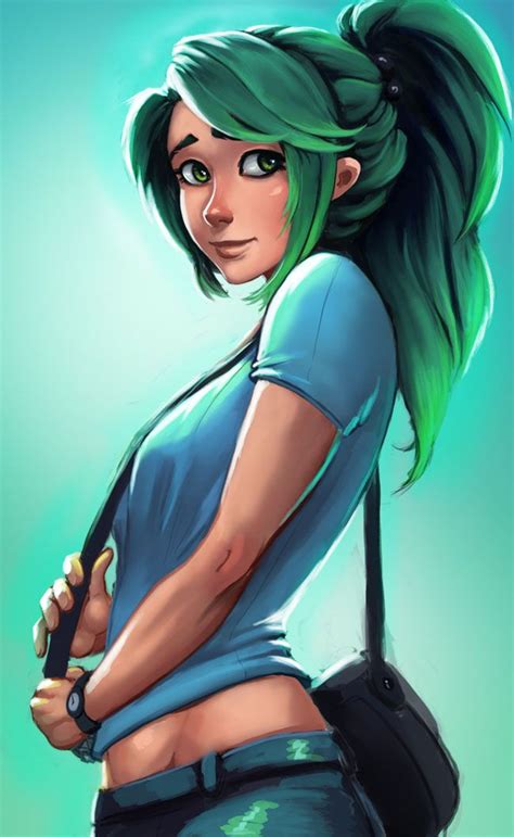Greenie By Raichiyo33 On Deviantart Character Illustration Comic Art