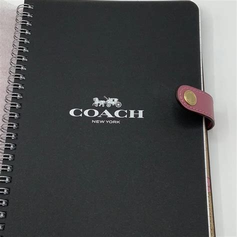 Coach Office Coach Prairie Rose Canvas And Leather Notebook Poshmark