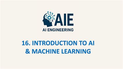 16 Introduction To Ai And Machine Learning Datascience Aiengineering Dataanalyst Youtube