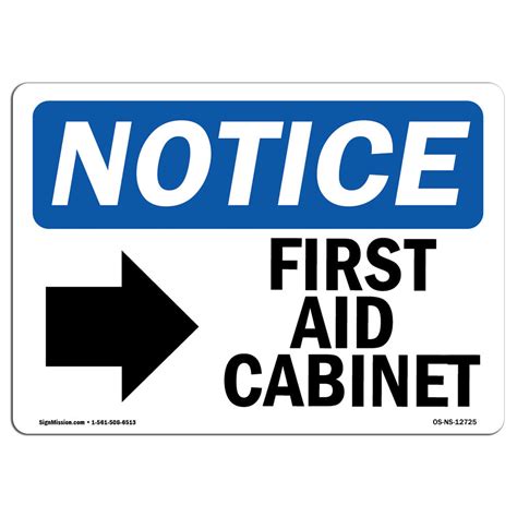 Signmission Notice First Aid Cabinet Sign Wayfair