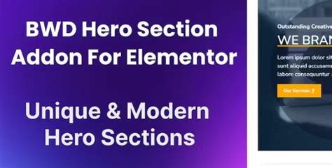 Bwd Hero Section Addon For Elementor 16 Gpl Pugins Club