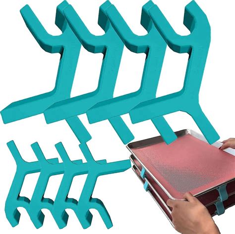 8 Tray Stackers Sets Cookie Baking Sheet Stackers Cookie Sheet Pan Stackers Space Saving Baking