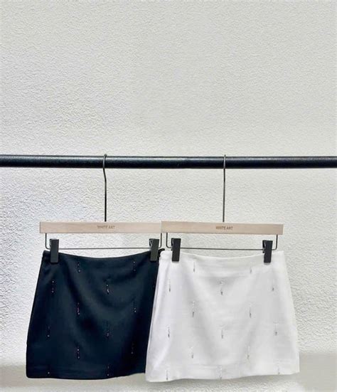 Bara Emb Mini Skirt White Ant