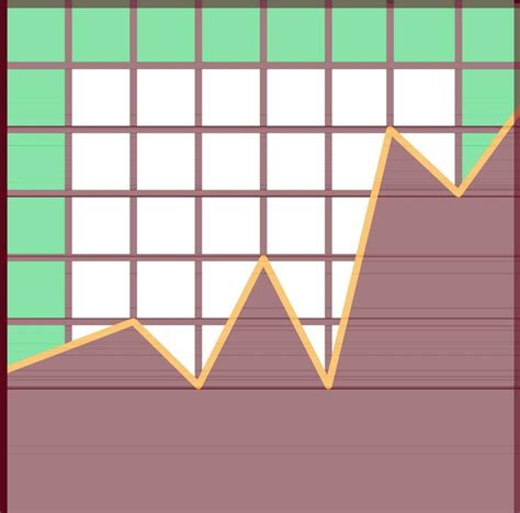 Colorful Statistics Wave Graph Chart Icon In Flat Style 24375056