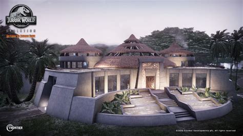 Explore The Iconic Visitor Center Of Jurassic Park