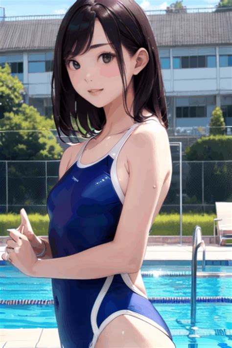 Piping School Swimsuit Competition Type Arn 670w｜ai Art Model Pixai