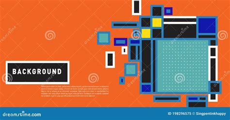 Vector Abstract Colorful Rectangle Background For Banner Stock Vector
