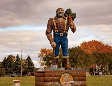 Discover 30 Paul Bunyan Statues In The Us Map And Guide