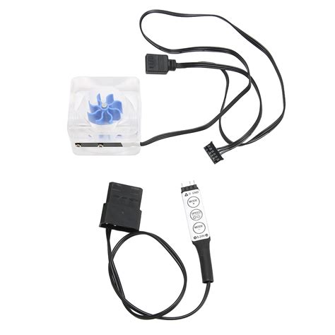 Pc Water Flow Meter Indicator G14 Thread 3 Way Acrylic Water Cooling