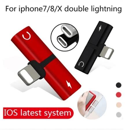 5 Colors Iphone Accessories Data Line Adapter Headphone Lightnig Audio