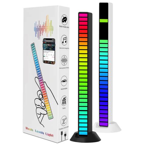 Voice Control Rhythm Light White 32 Bead Lamp With Rgb Effects Darazlk